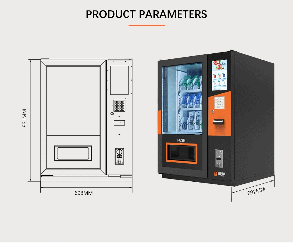 JSK Custom Mini Vending Machines - Snacks & Drinks Combo