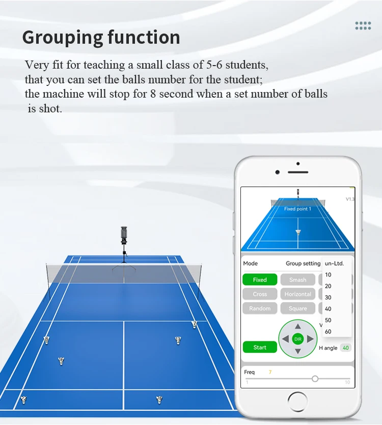 Smash Horizontal Variable Speed Ball Badminton Shuttlecock Training ...