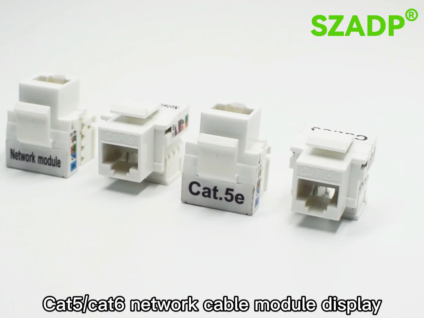 Utp Cat6 Rj45 Network Module 90 180 Degree Keystone Jack