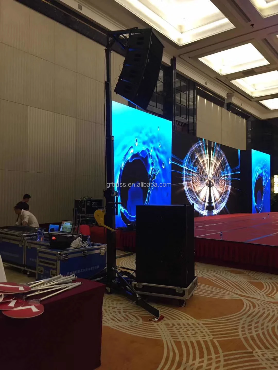 Elevator Array Tower - 6m Heavy Hand Crank Lift Lighting