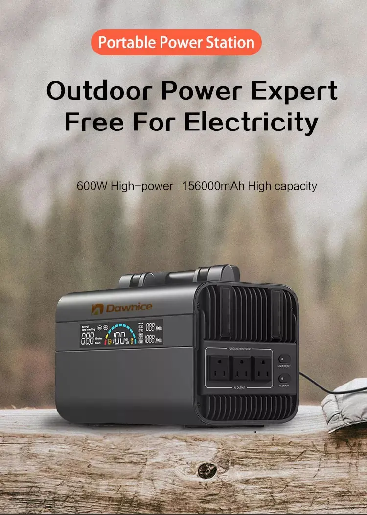 Outdoor Energy Storage Power Supply Portable 600w Mobile Solar Energy ...