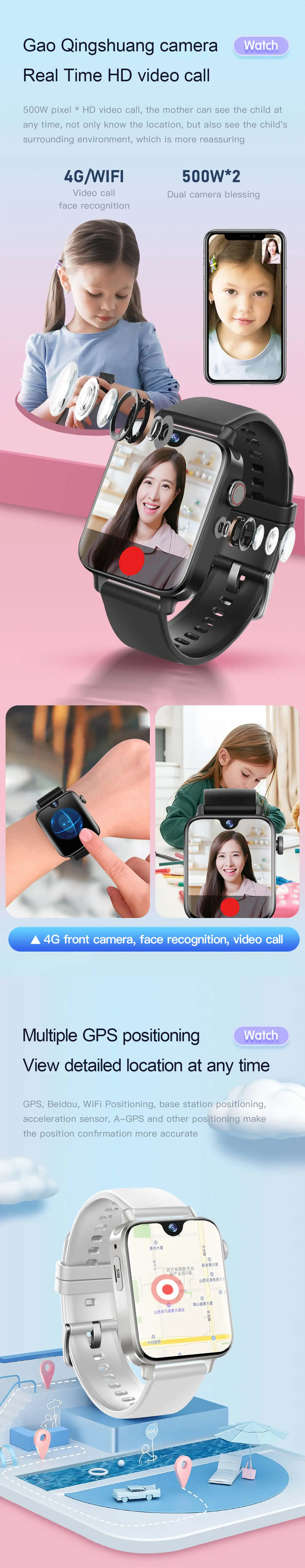 VALDUS 4G WIFI Phone - Smartwatch with Face Recognition