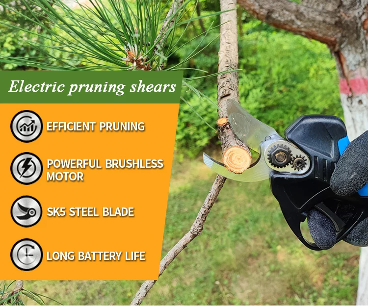 Battery Pruning Scissors Garden Tool Cordless Brushless Electric Pruner ...
