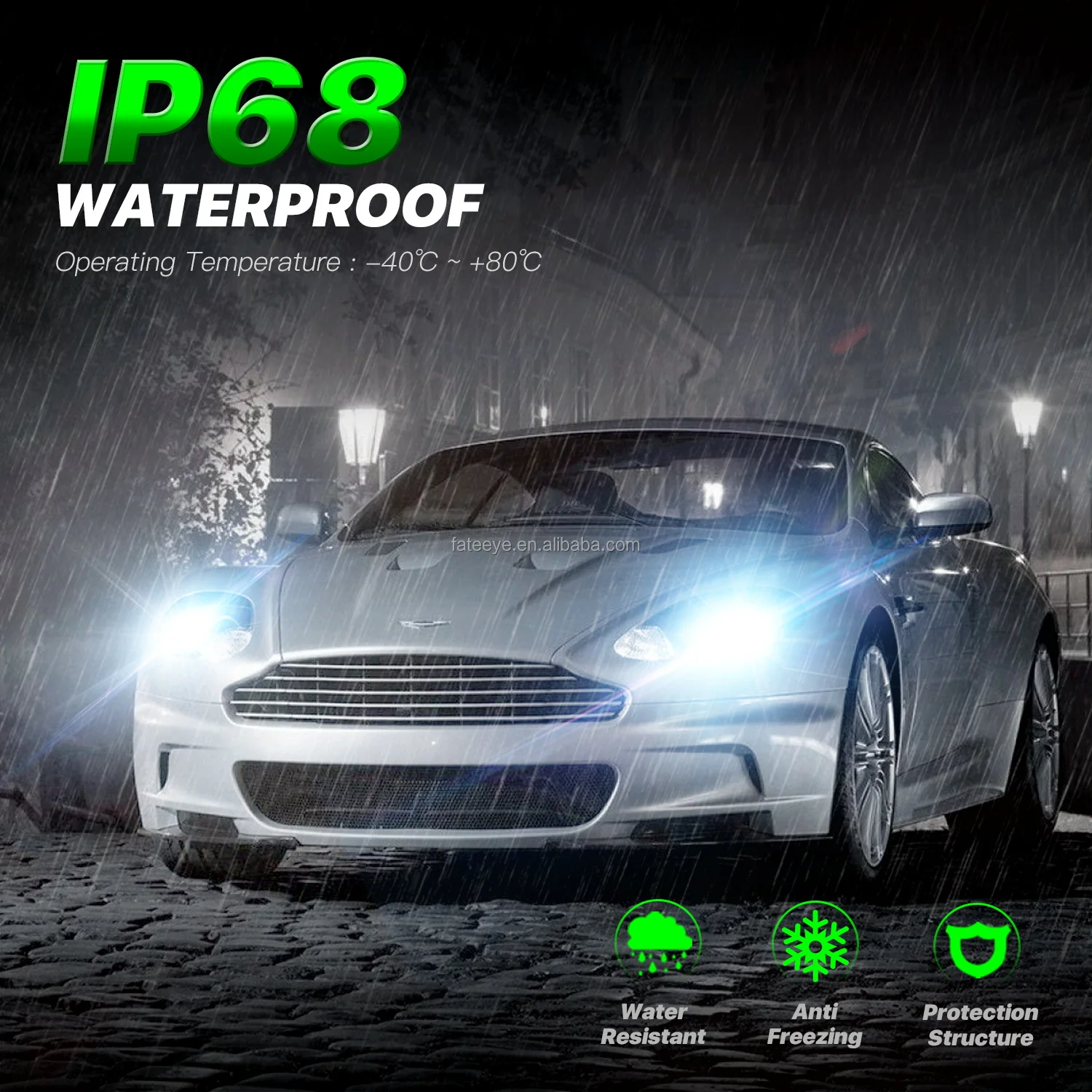 Fateeye F11 H11 H7 H4 9005 Led Bulbs Automotive Lighting System 70watts ...