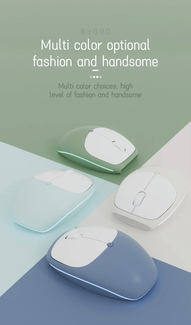 Colorful Beetles Ergonomic Computer Mouse Inalambrico Wireless Mouse ...