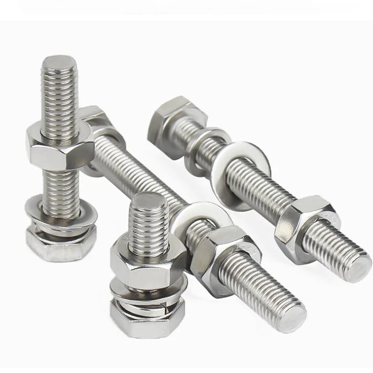 Stainless Steel Hex Head Bolts - High Strength & Durability