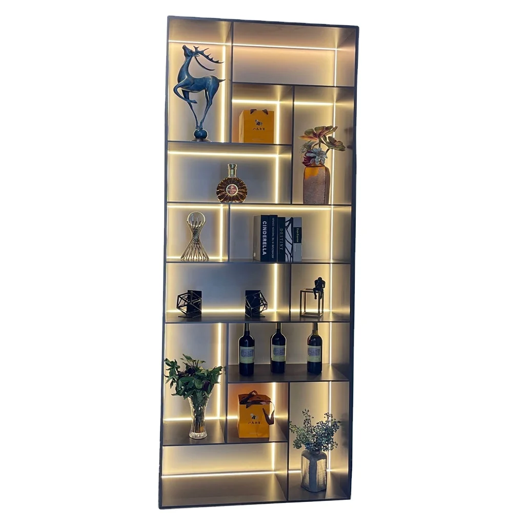 Aluminium Wall Shelf With Integrated Lighting Wall Shelf With Light ...