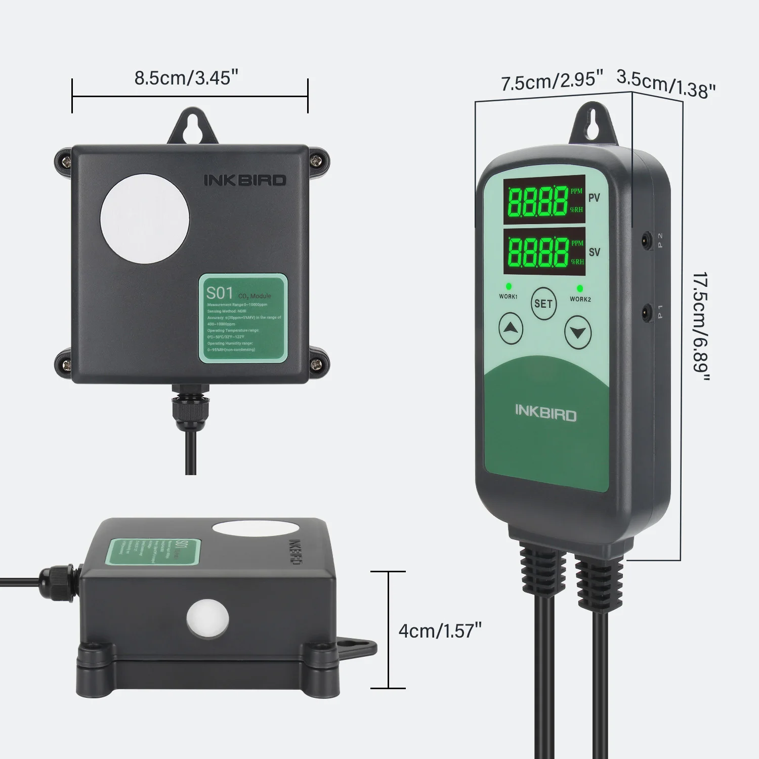INKBIRD ICC-500T CO2 Controller for Efficient Mushroom Cultivation