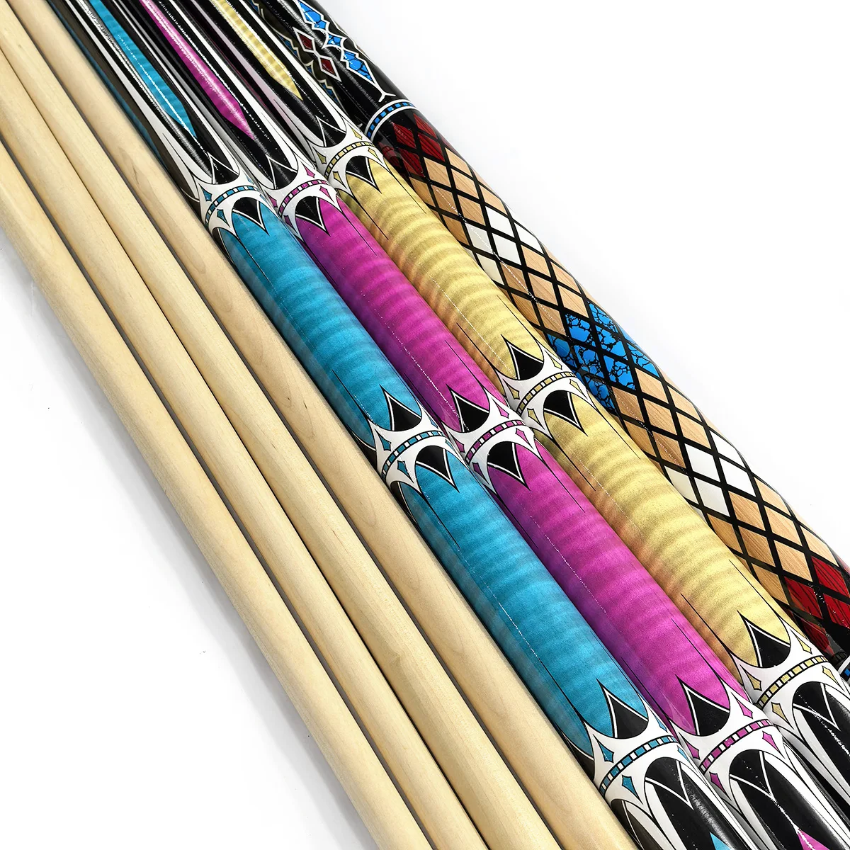 1/2-PC Maple Wood Billiard Pool Game Training Club House Cue Stick