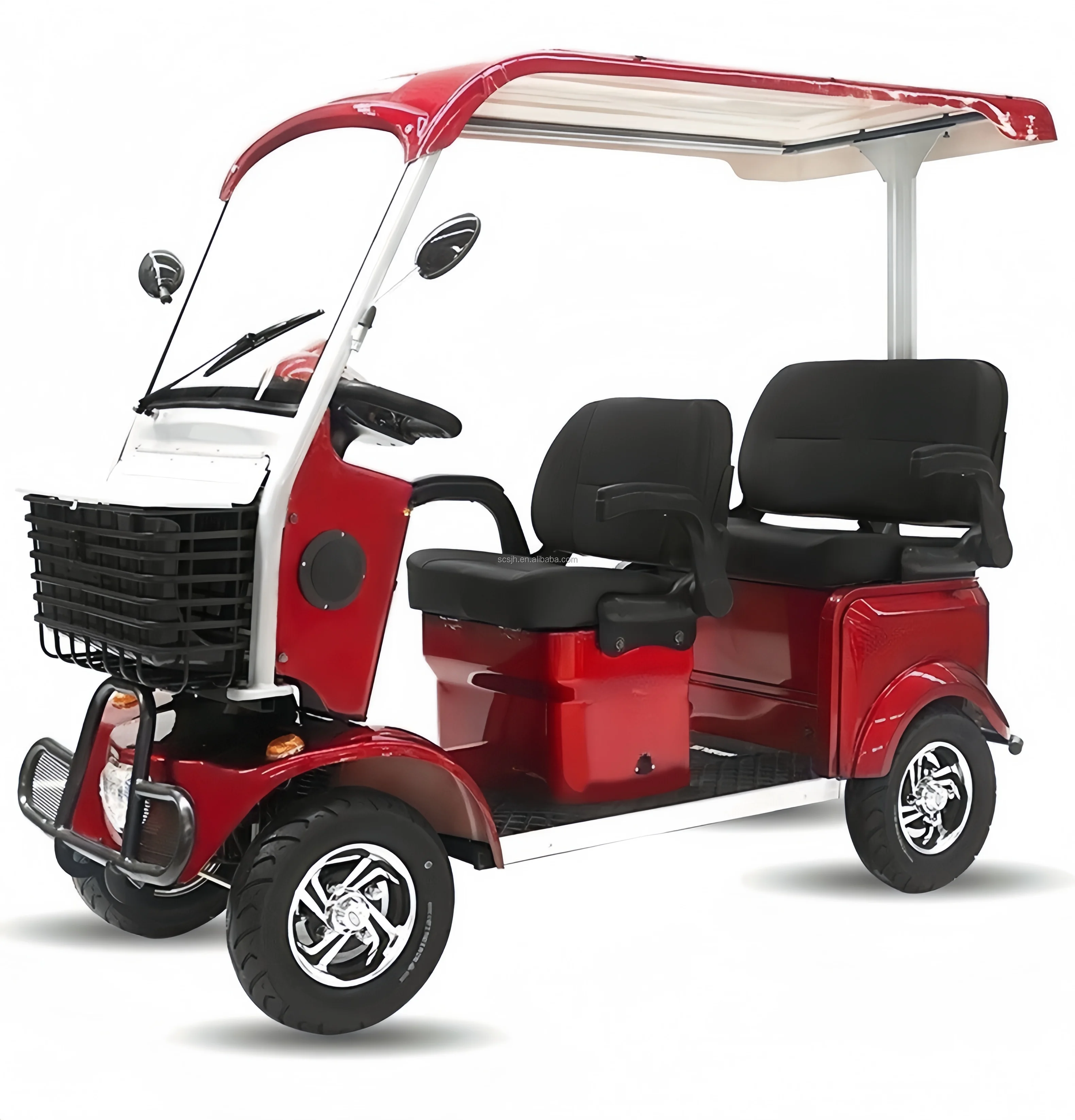 800w 4-wheel Electric Tricycles Adults Open Body Passenger Tricycle ...
