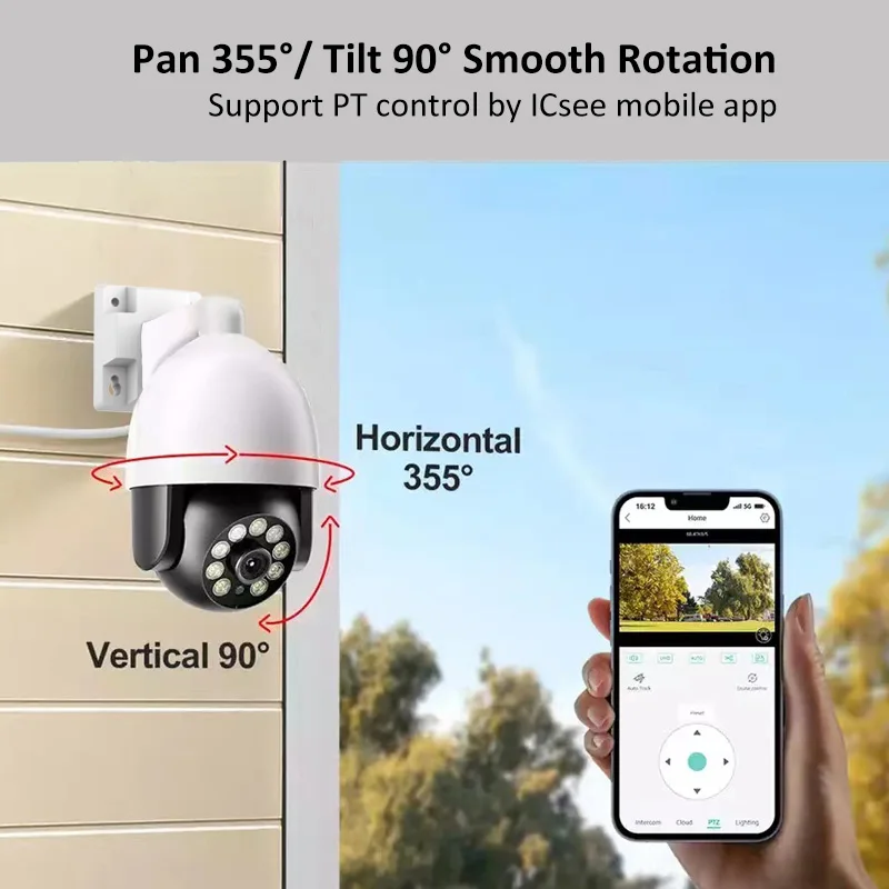 8mp 4k Red Blue Flashing Light Poe 16 Channel Nvr Cctv Ip Camera ...