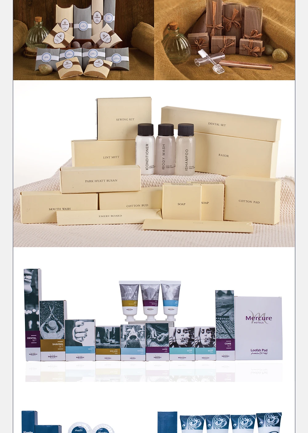 Bulk Custom Luxury Hotel Guest Amenity Kit Disposable Biodegradable 3-4 ...