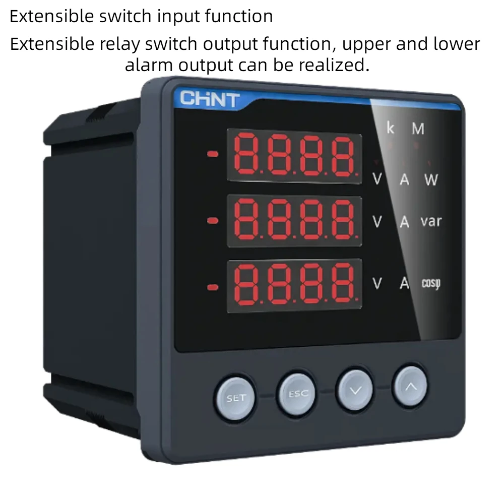 CHINT PD666 Series Three Phase Mounting Digital Multi Function Electric ...