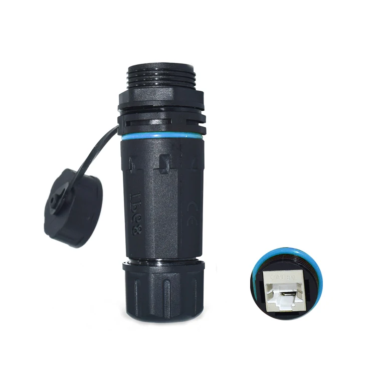 Yxy Ip68 Panel Mount Cat6 Rj45 Ethernet Network Waterproof Cable ...