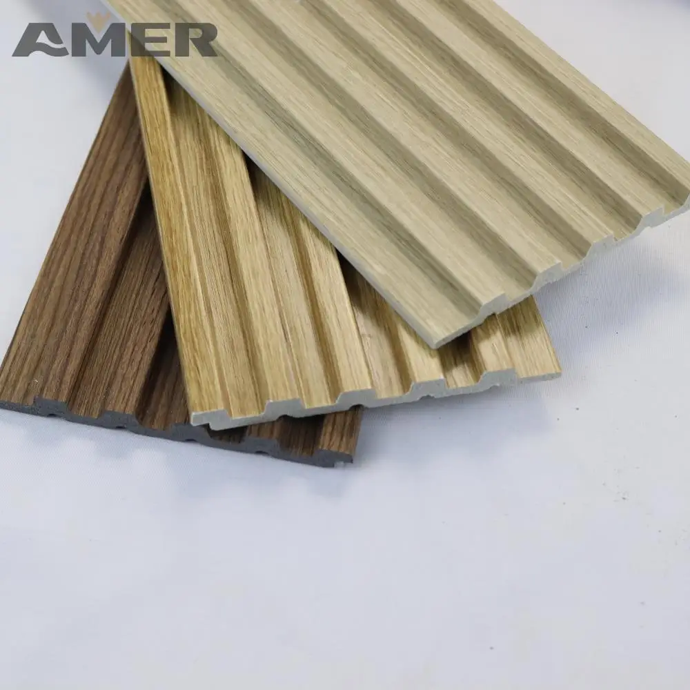 Interior Decorative 3d Fluted Polystyrene Ps Grille Wall Panel Plastic ...