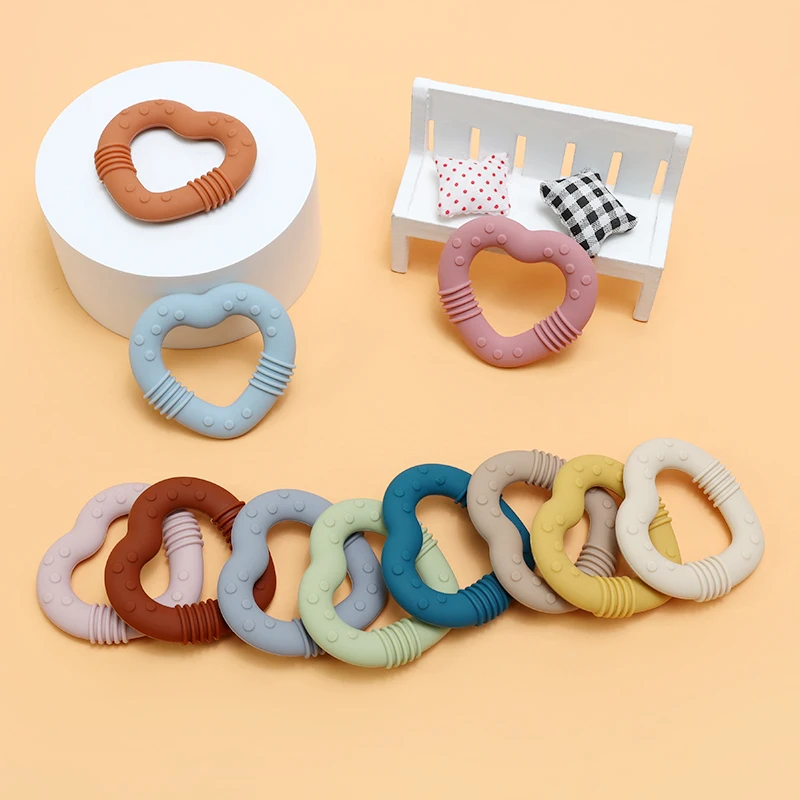 Baby Sensory Teething Teether Toys Cute Shape Silicone Baby Teething ...