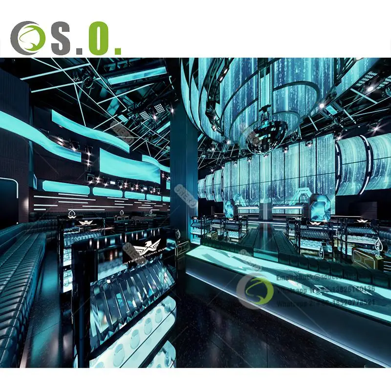 Custom New Bar Design Restaurant Lounge Furniture Night Club Pub Hookah ...