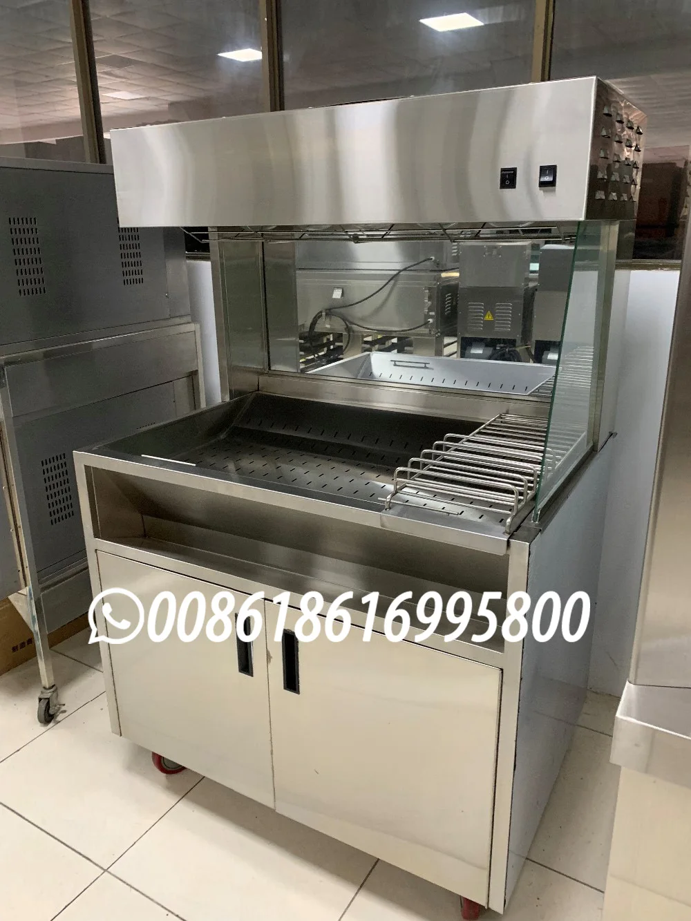 Kfc Chips Warmer Display / Chips Dump Station / French Fries Production ...