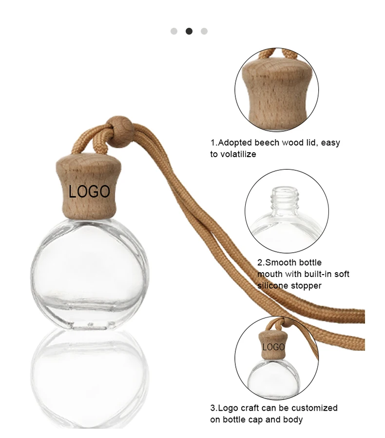 Wholesale Customizable Logo 10ml Car Perfume Bottle