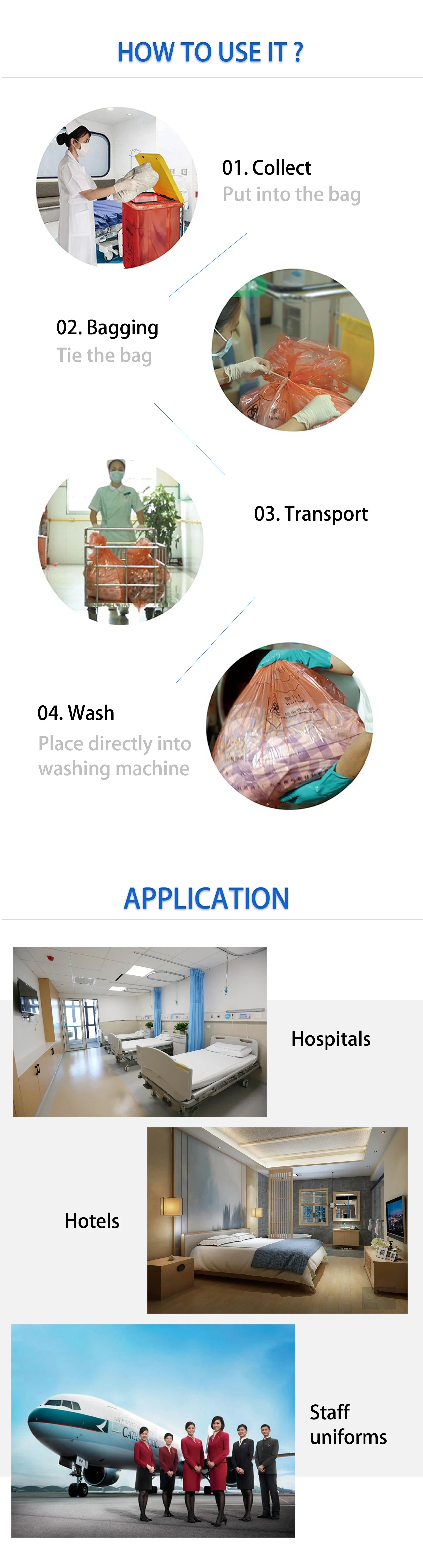 Hospital Biodegradable Cold Water Soluble Hospital Packaging Bags ...