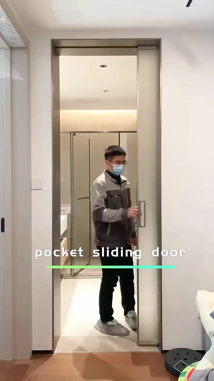 Hdsafe Frame Sliding Pocket Door Hardware System Interior Aluminum