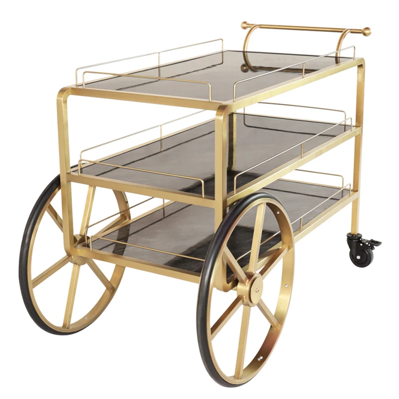 Hotel Banquet Restaurant Metal Stainless Steel Frame Hotel Food Cart ...