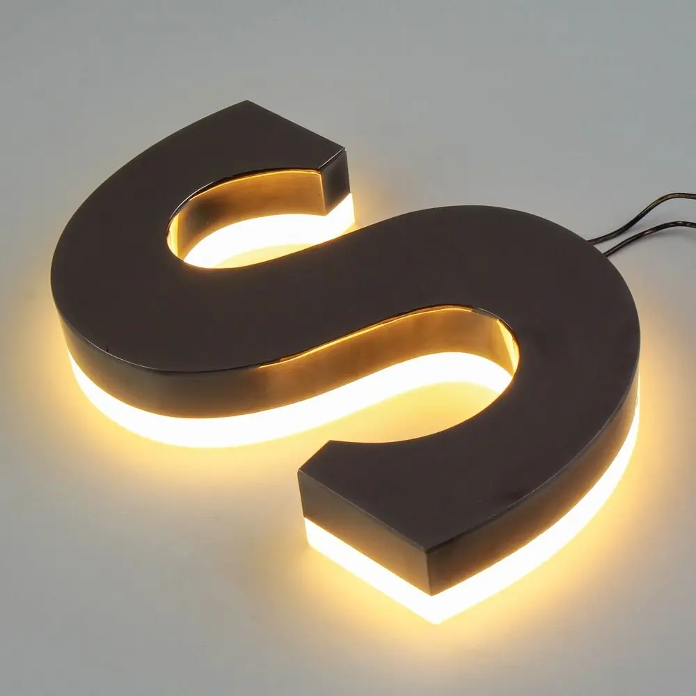 Custom Led Backlit Sign Light Logo Shop Signage Illuminated Acrylic ...