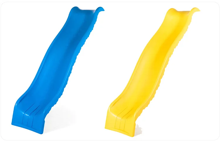 Outdoor Yellow Wavy Slide Kids Backyard Playground Accessories Durable ...