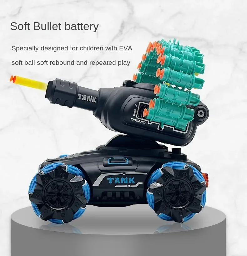 Funny Sy069 Rc Car Water Bomb Rc Tank Toy 2.4g Dual Remote Control 360 ...