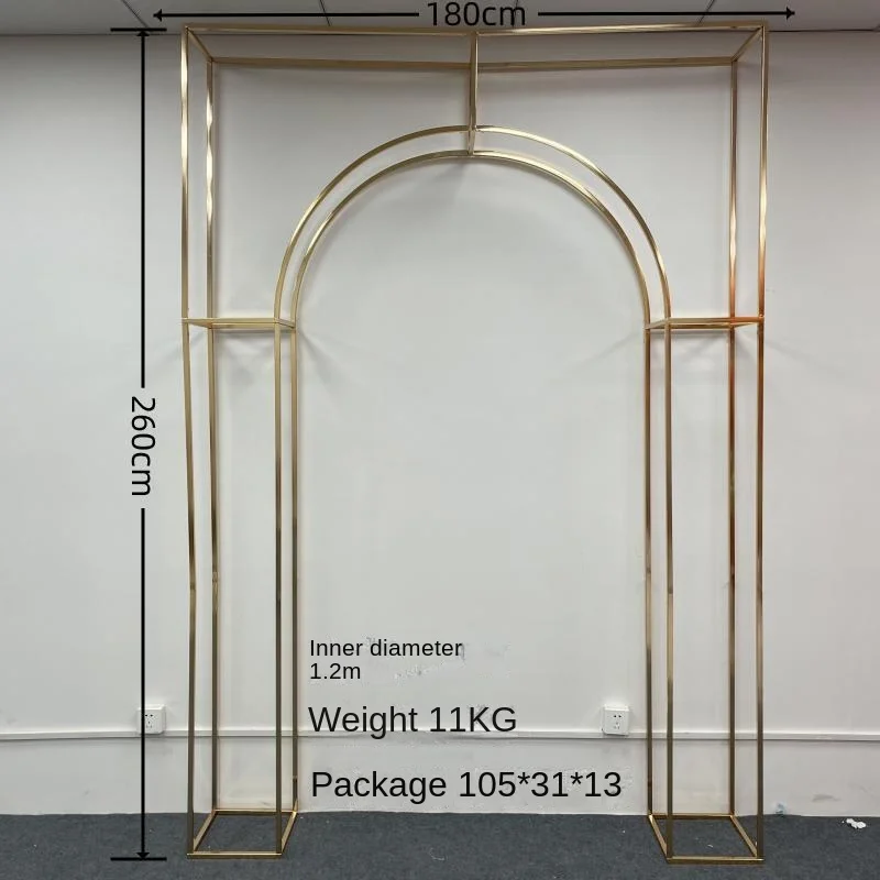 Large Gold Metal Backdrop Stand Wedding Arch Wedding Backdrop For ...