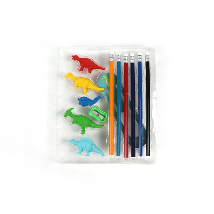 Soododo Custom New Design Cute Dinosaur Eraser Stationery Set Kids ...