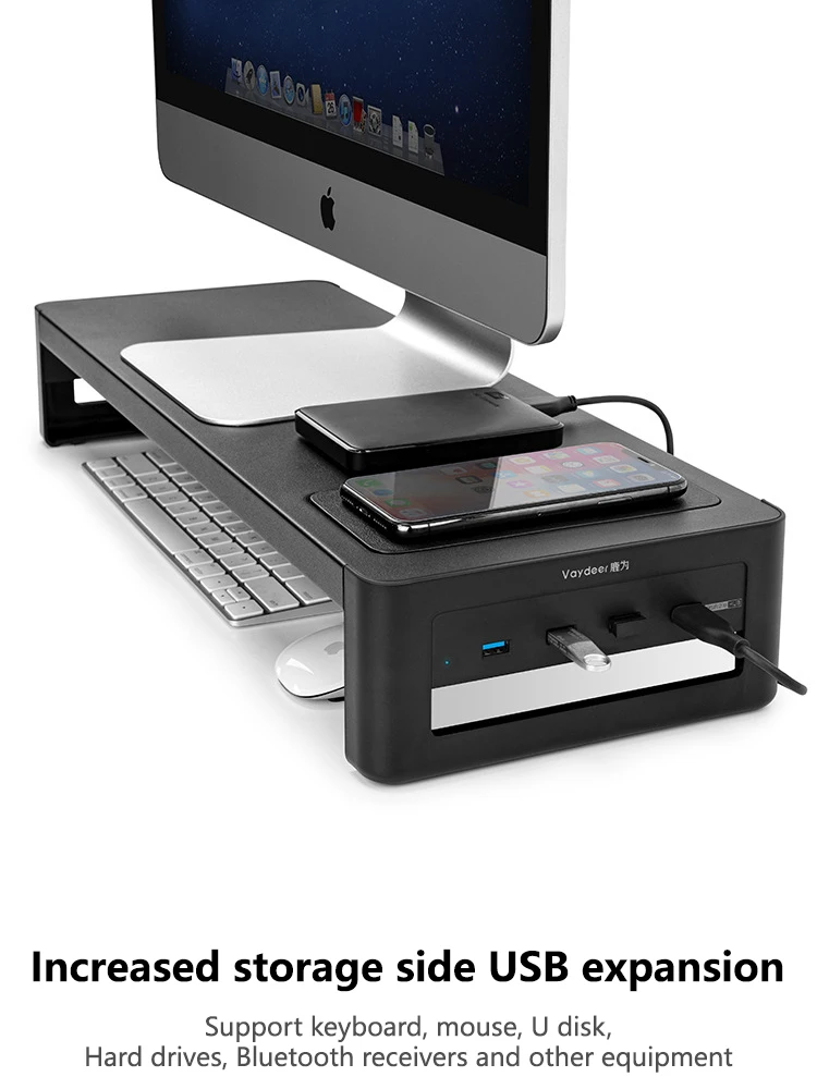 Computer Monitor Elevated Desktop Screen Desktop Storage Base Metal ...