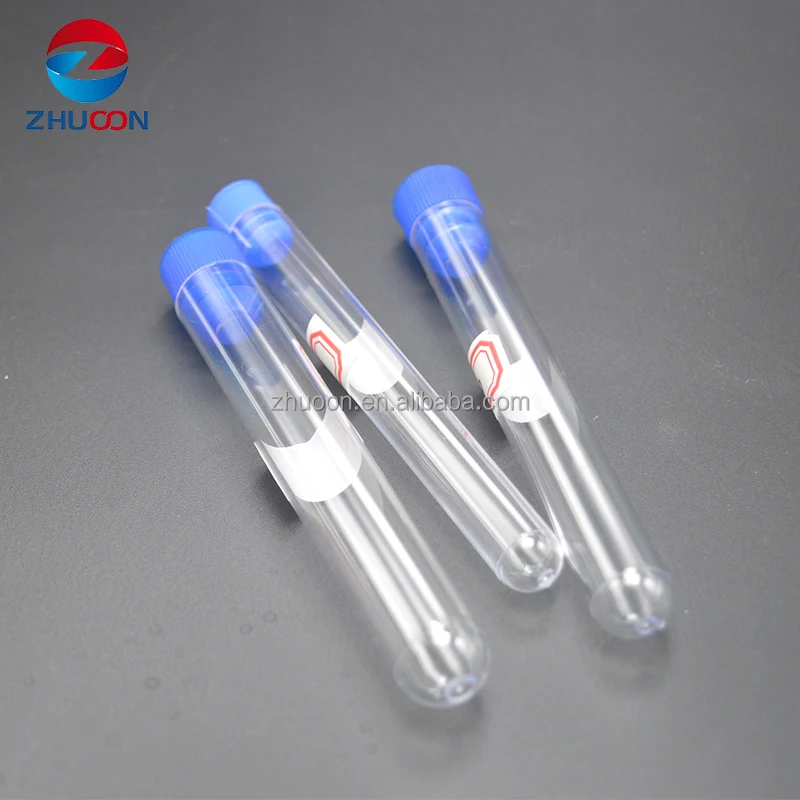Plastic Pp Ps Test Tube Testing Small Clear Test Tube - Buy Test Tube ...