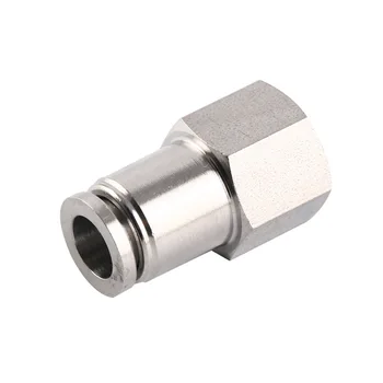 Mpcf Series Full Brass Nipple Nickel Plated Internal Threaded Straight ...