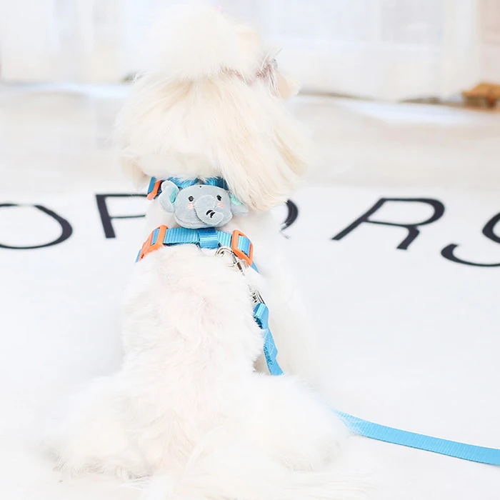 Dog Cartoon Harness Leash - Sustainable & Stylish Pet Gear