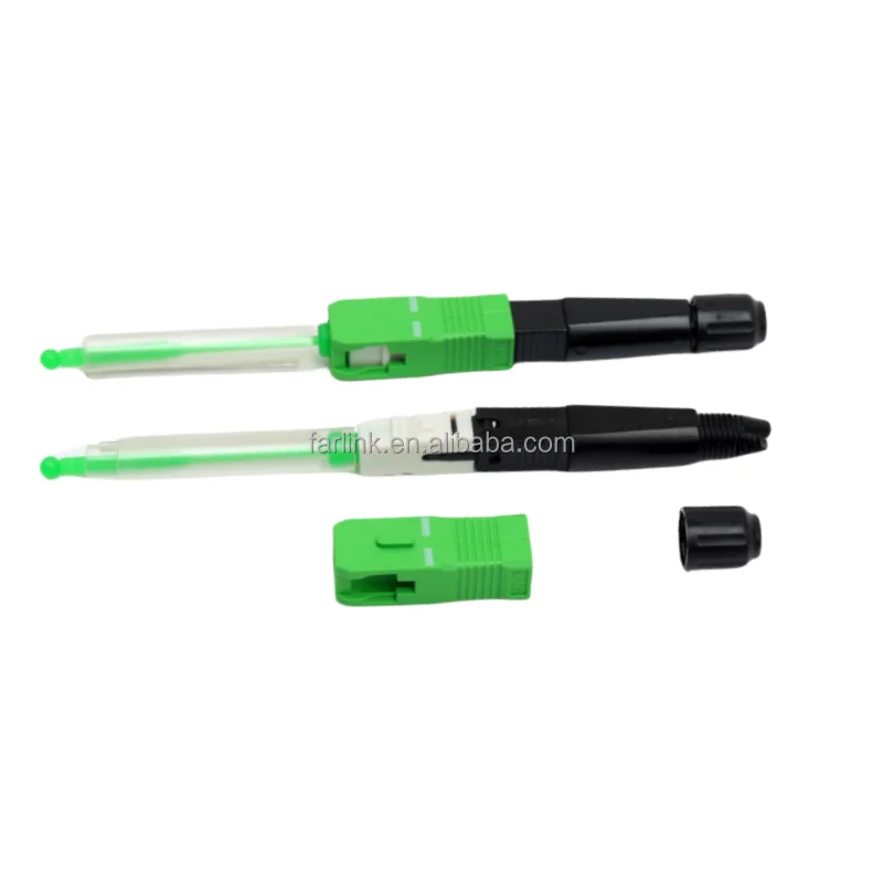 High Quality Ftth Embedded Sc Apc Fiber Optic Quick Connectors For Ftth ...