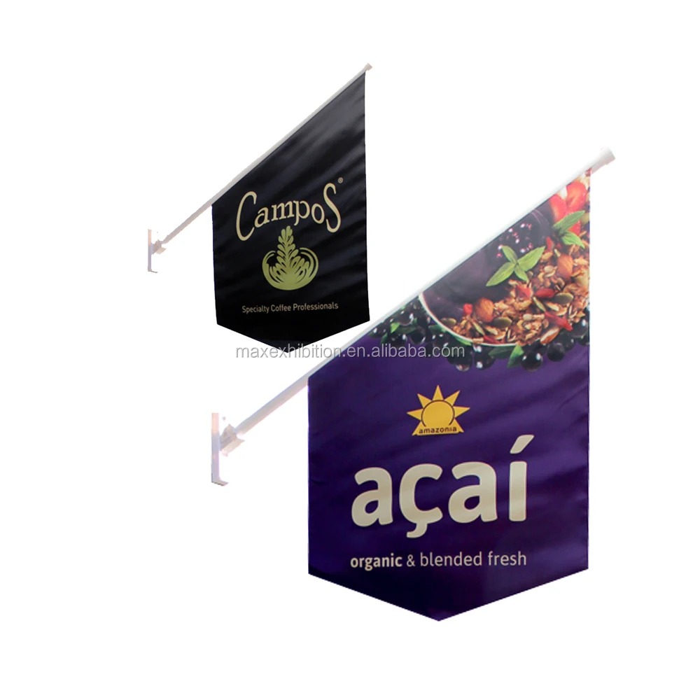 Promotion Waterproof Wall Flag Customized Adjustable Flag Pole With ...