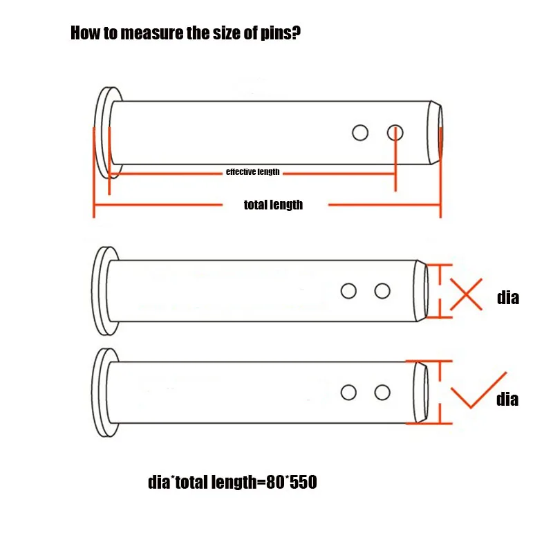 Excavator Boom Pins - Durable & High-Quality Parts