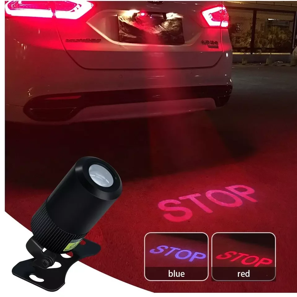 Universal Car Logo Laser Tail Fog Light - Warning & Style