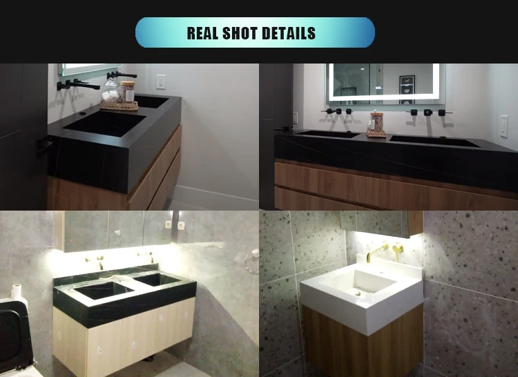 Modern Design Luxury Wall-Mounted 12-70 Inch MDF PVC Bathroom Vanity ...