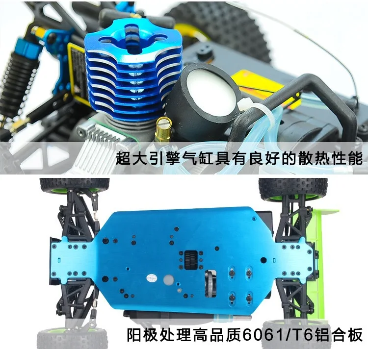 Hsp Rc Car 1/10 Scale 4wd Two Speed Off Road Buggy Nitro Gas Power ...