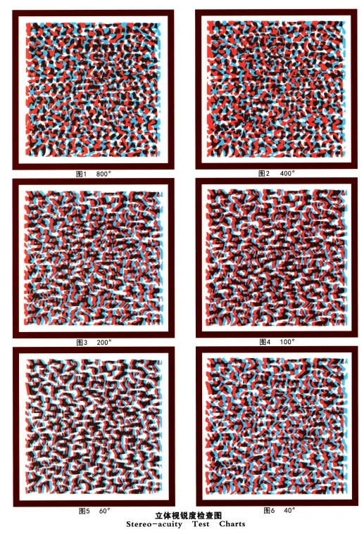 Random-dot Stereograms Comprehensive Visual Test Charts Book Color ...