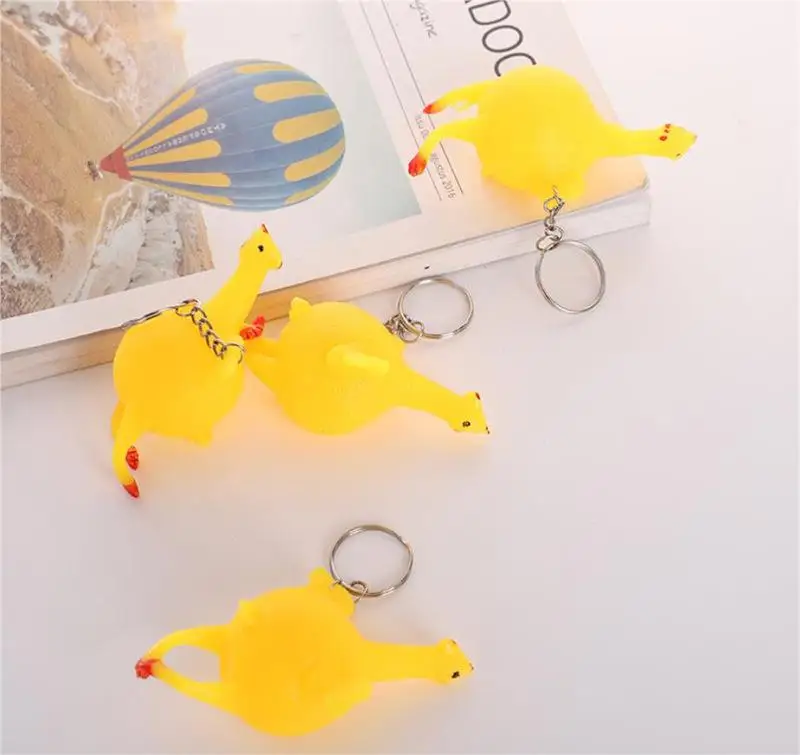 Cute Kawaii Funny Mini 3d Cartoon Creative Layer Chicken Trick Toys ...