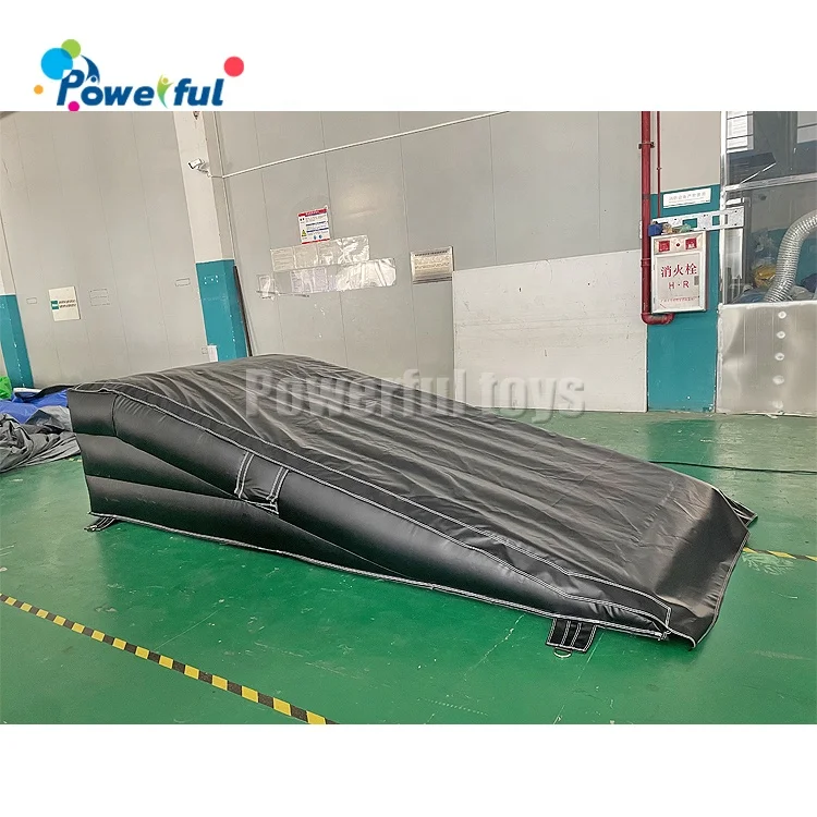 All Black Fmx&bmx Slope Inflatable Dirt Bike Landing Airbag Inflatable ...