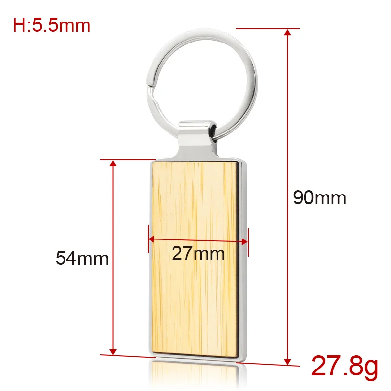 Keyring Engraved Custom Shape Plain Houten Sleutelhanger Wooden Key ...