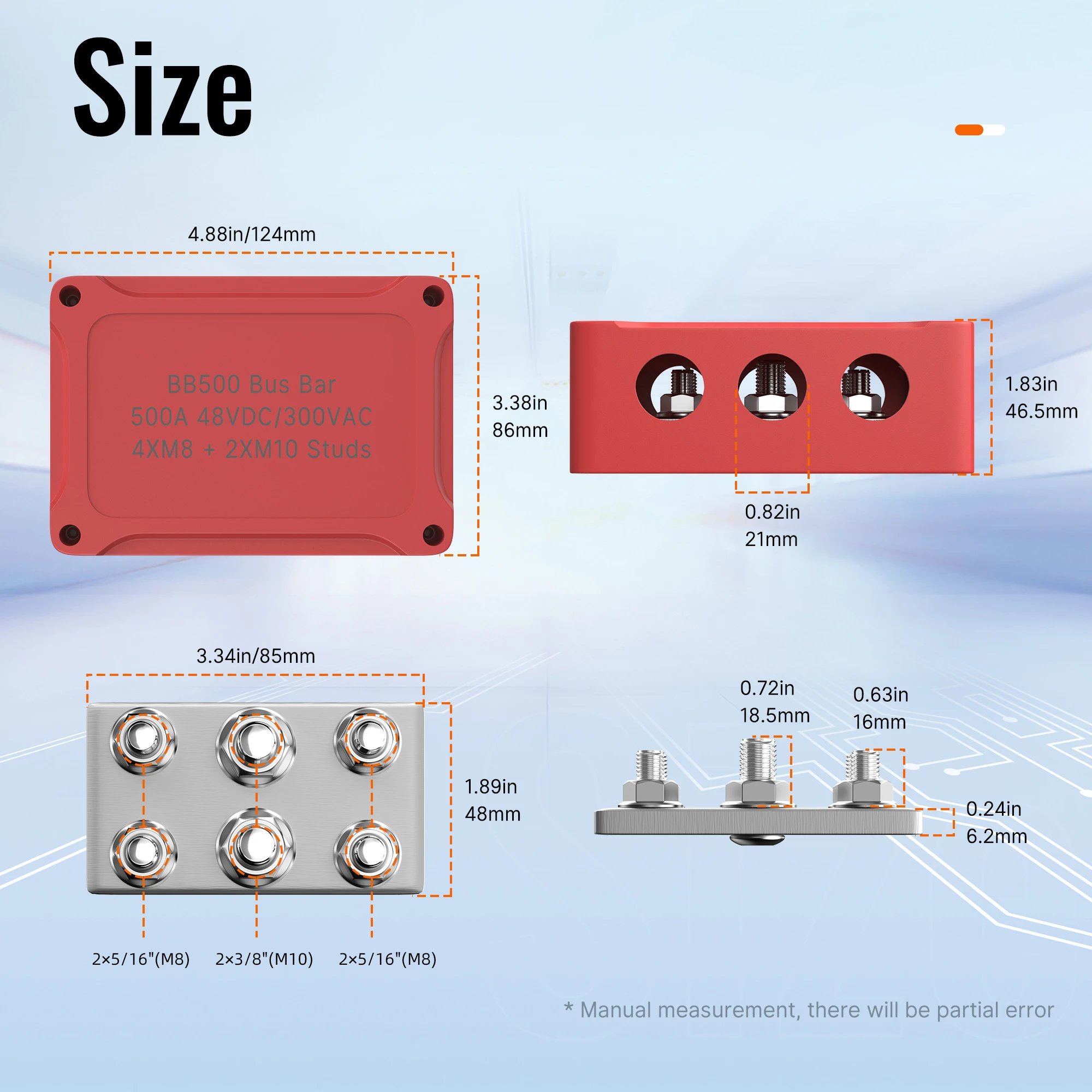 High Current 500A Busbar Battery Terminal Blocks by DAIER