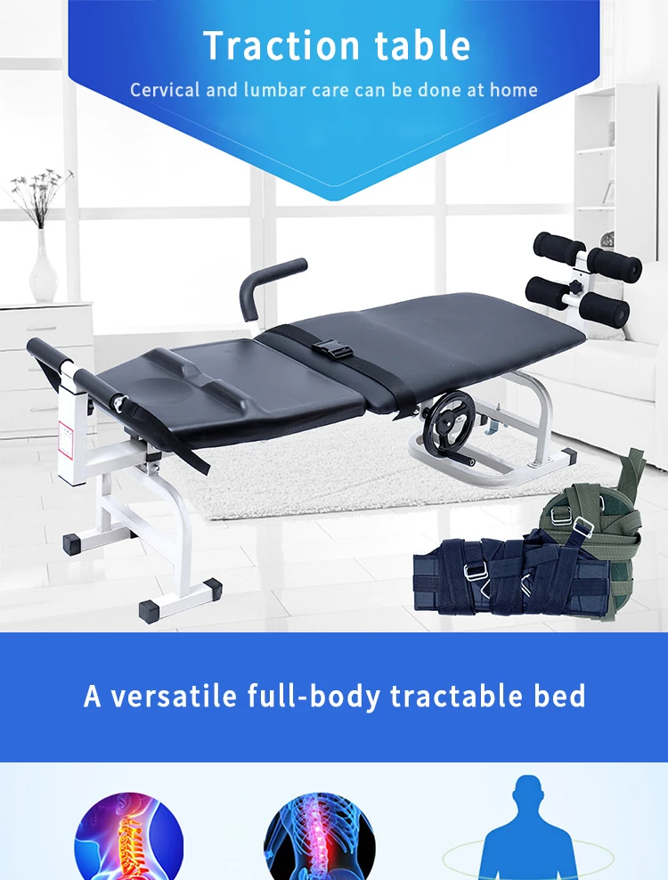 Intermittent Lumbar & Cervical Spine Traction Bed Whole Body ...