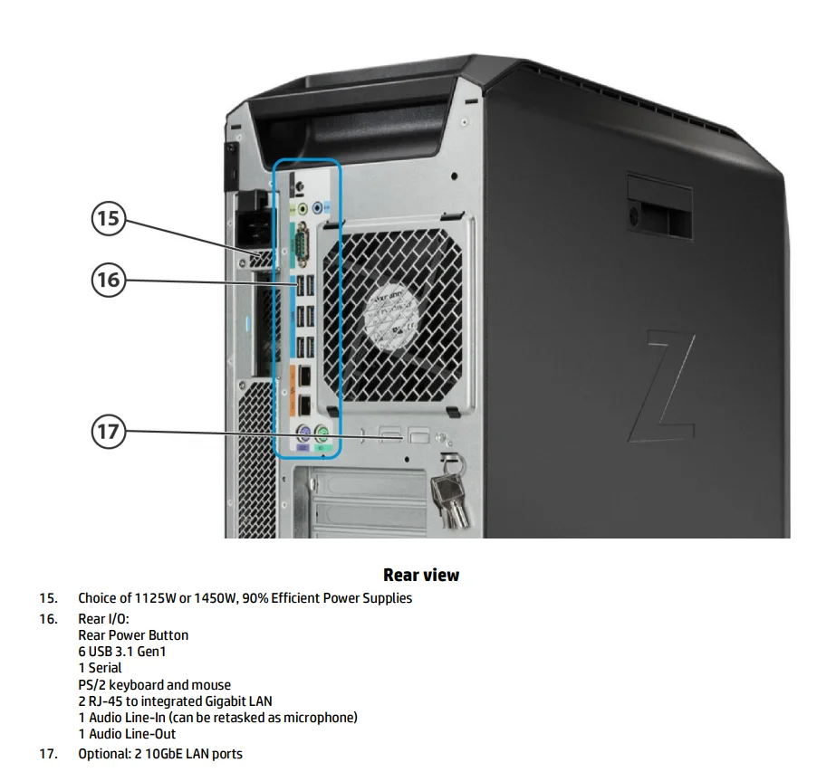 Z6 G4 Graphics Workstation Desktop Computer Host Telecommuting ...