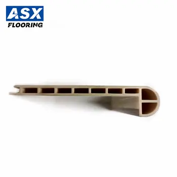 Modern Villa Spc Flush Stair Nose Waterproof Wood Grain Stair Thread ...