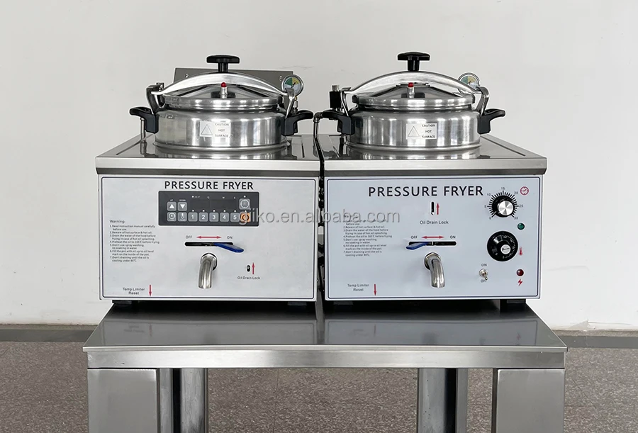 16L Electric Table Top Chicken Pressure Fryer Machine Broaster Pressure ...